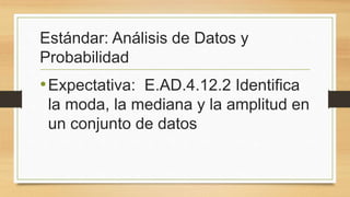 Análisis de datos y probabilidad 3 | PPT