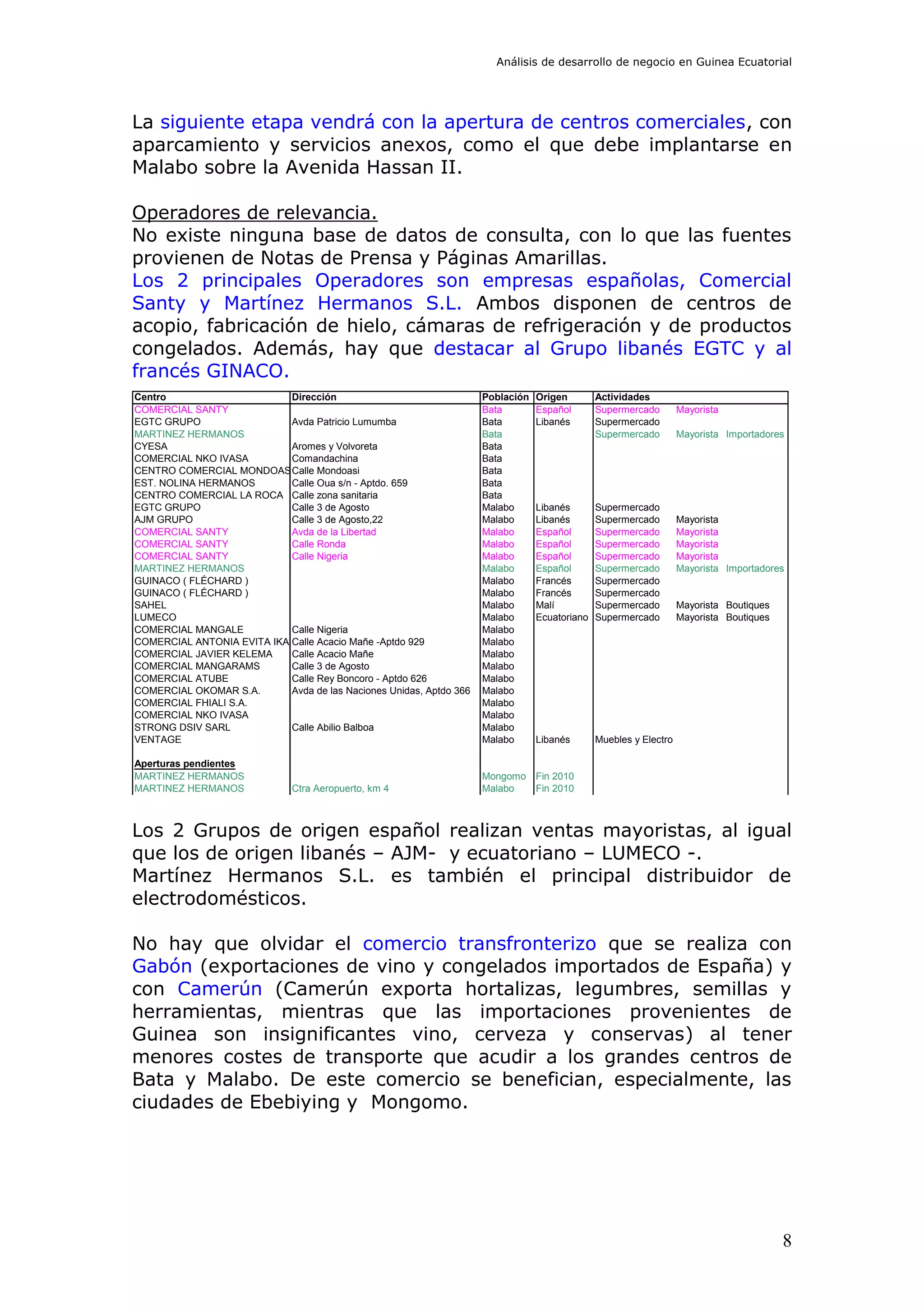 Análisis de desarrollo de negocio en Guinea Ecuatorial | PDF