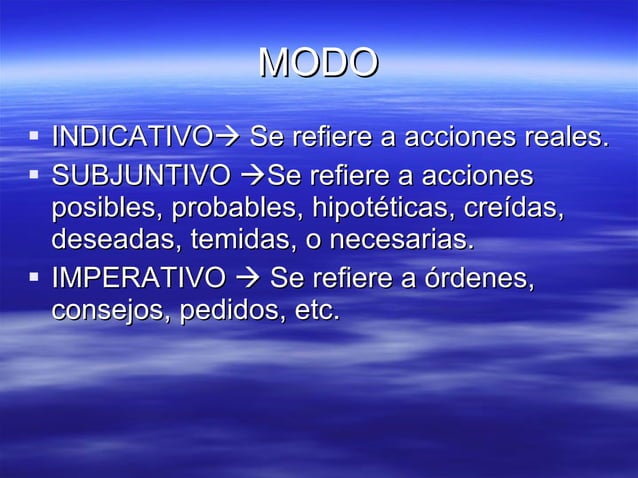 Análisis de formas verbales | PPT