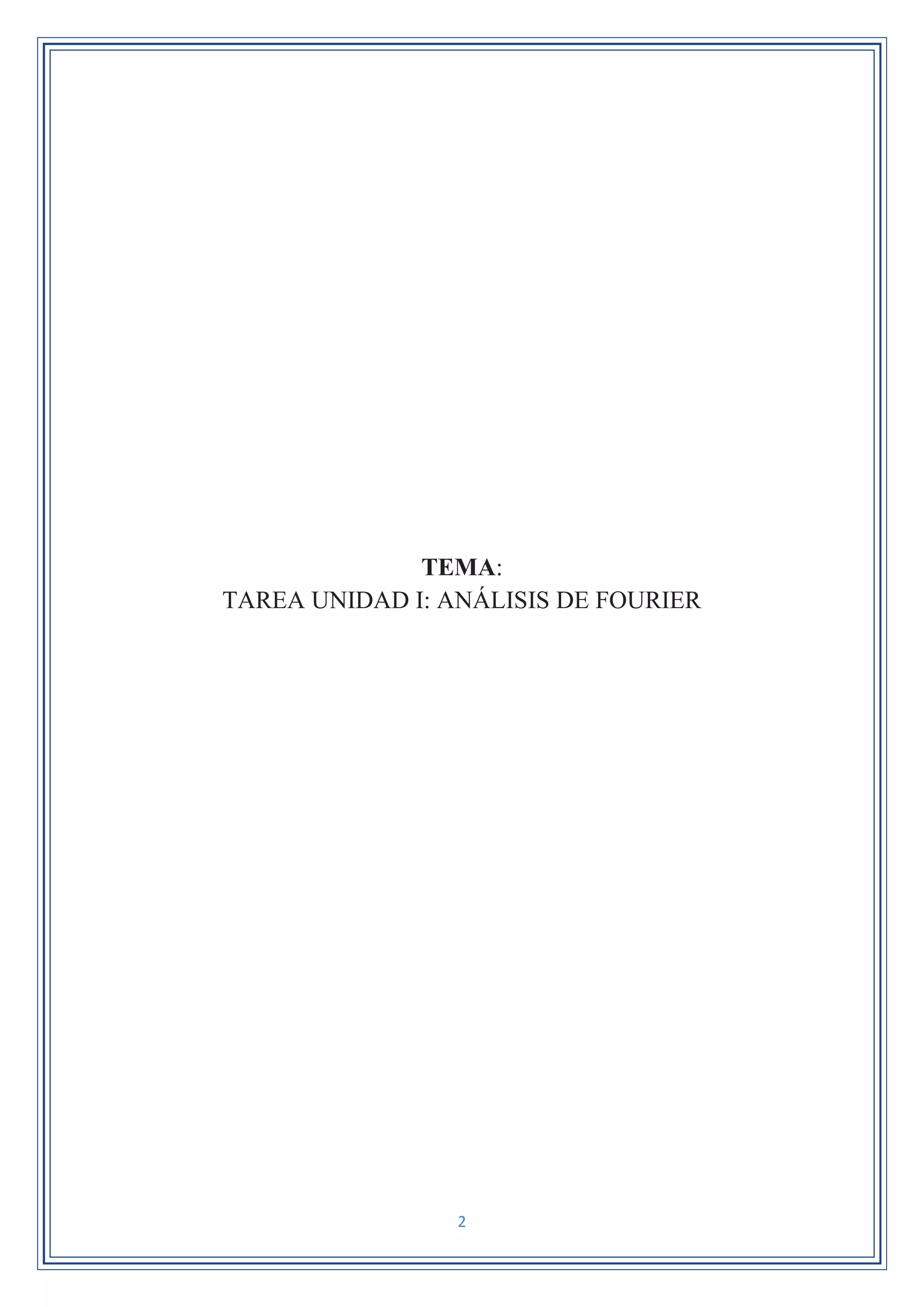 Análisis de Fourier taller de Matlab | PDF