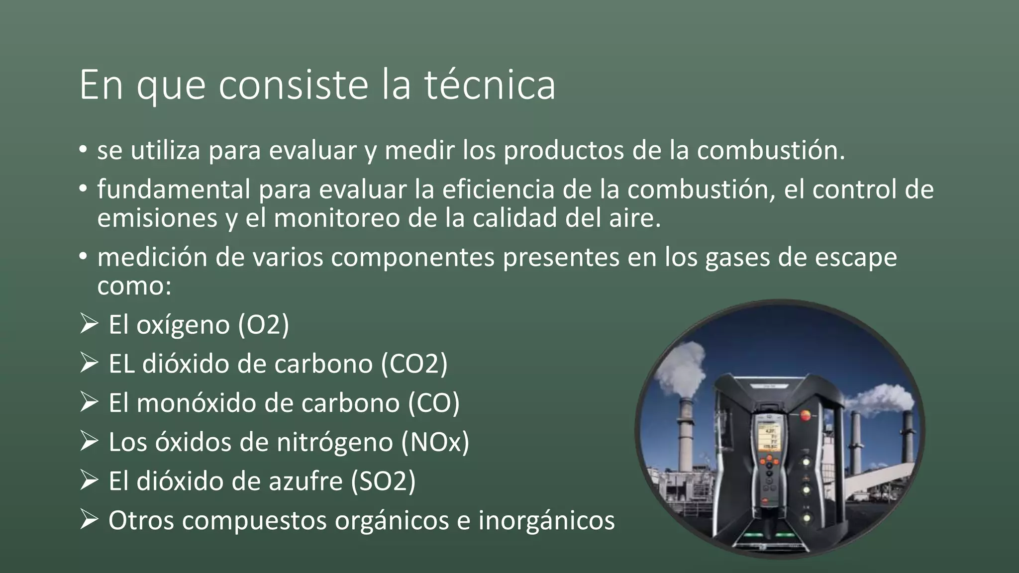 Análisis de gases de combustión.pptx | Descarga Gratuita