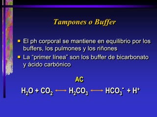 Análisis del equilibrio ácido base y AGA | PPTX