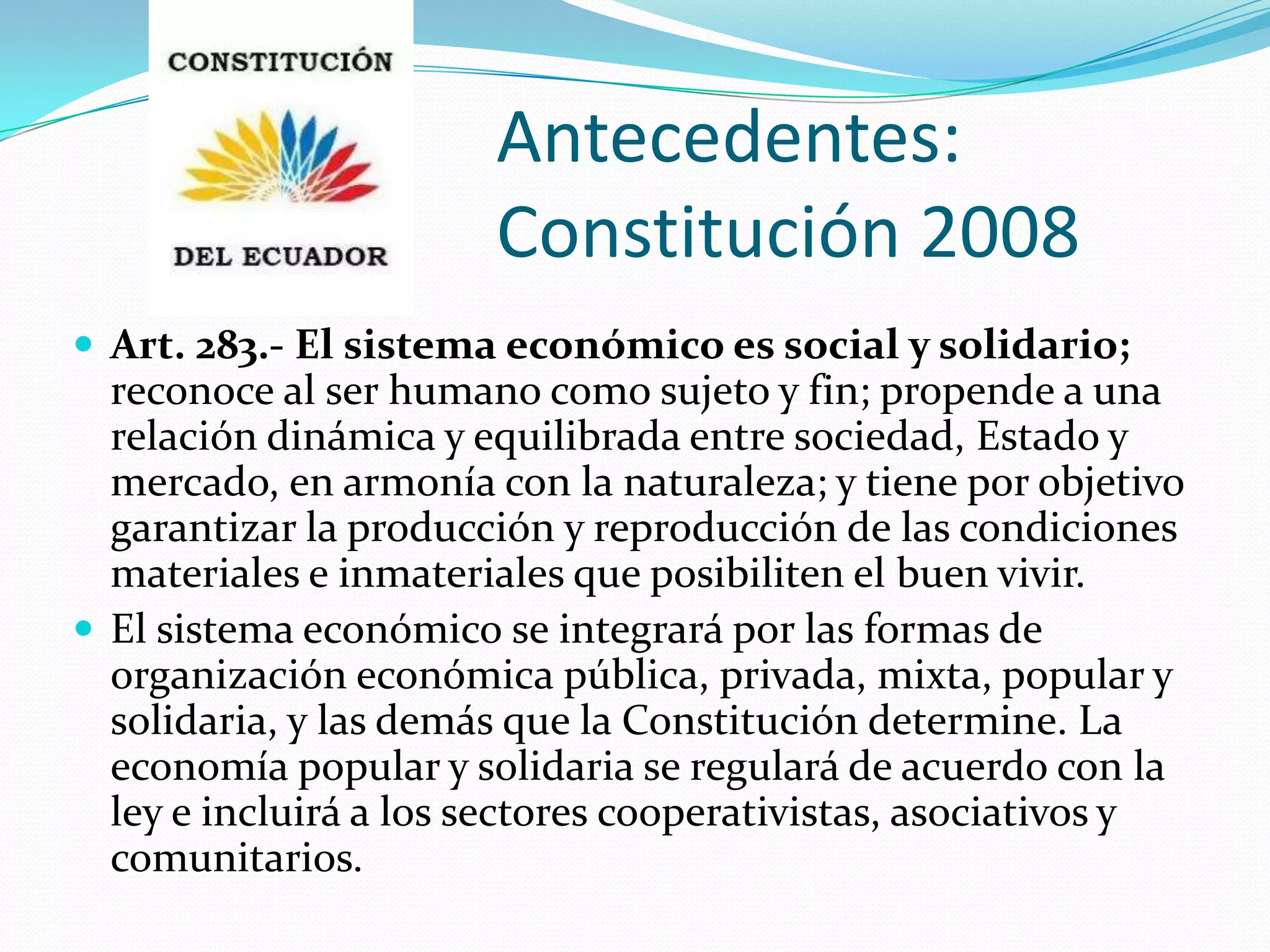 Análisis del modelo de desarrollo del ecuador | PPTX