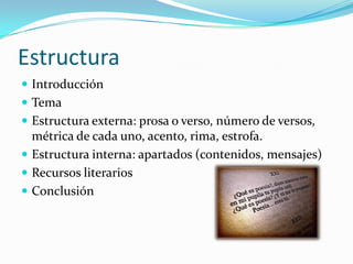 La ESTRUCTURA De Un POEMA Con EJEMPLOS!! [Resumen FÁCIL], 45% OFF