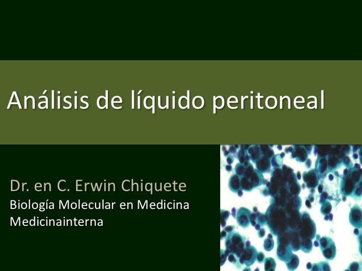 Análisis de líquido peritoneal
