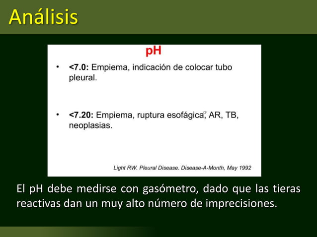 Análisis de líquido pleural | PPTX