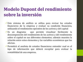 Análisis del retorno sobre la inversión | PPTX