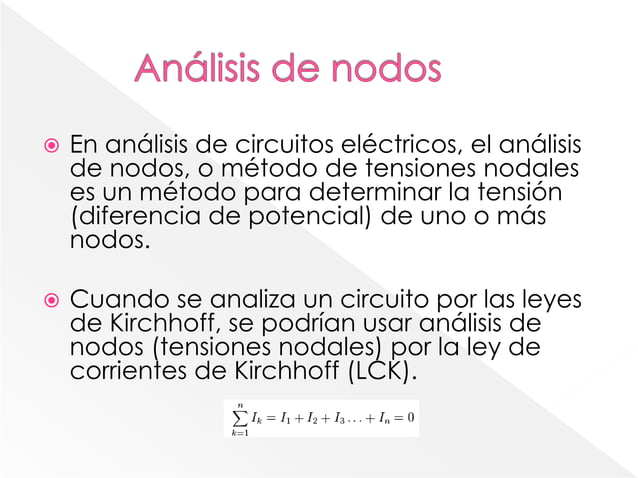 Análisis de nodos | PPTX