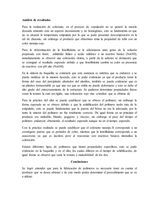 Análisis de resultados practica colorantes | DOCX