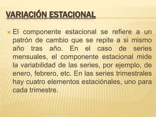 Análisis de series de tiempo | PPTX