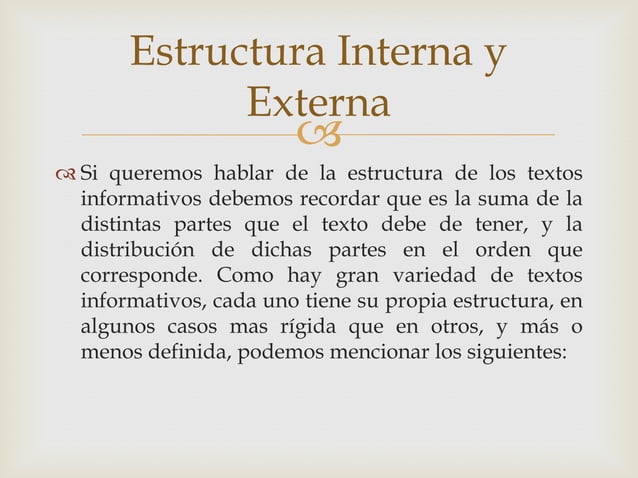 Análisis de textos informativos | PPT