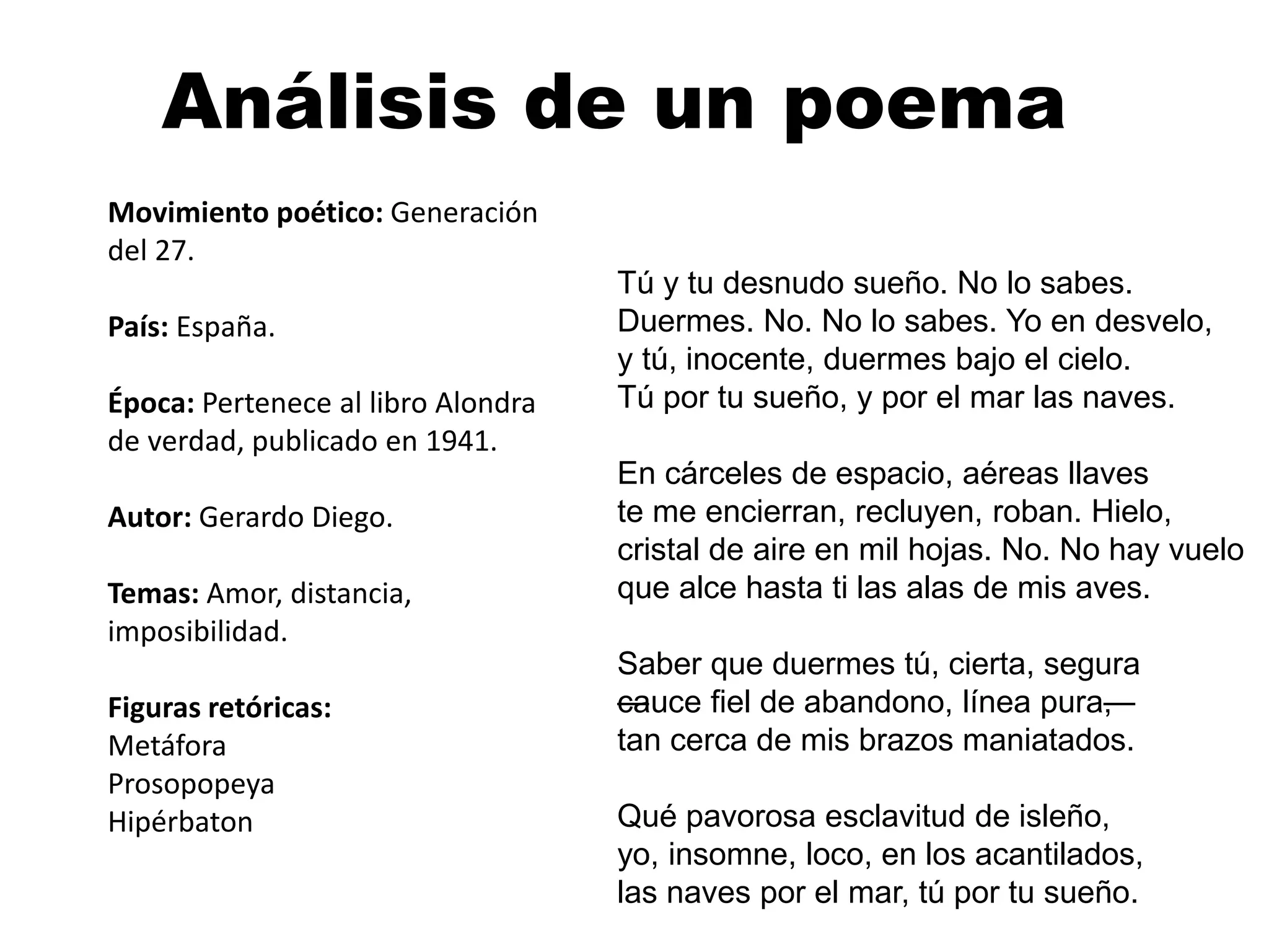 Análisis de un poema | PPTX