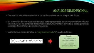 Análisis dimensional | PPTX