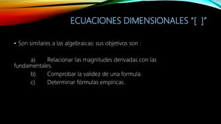 Análisis dimensional | PPTX