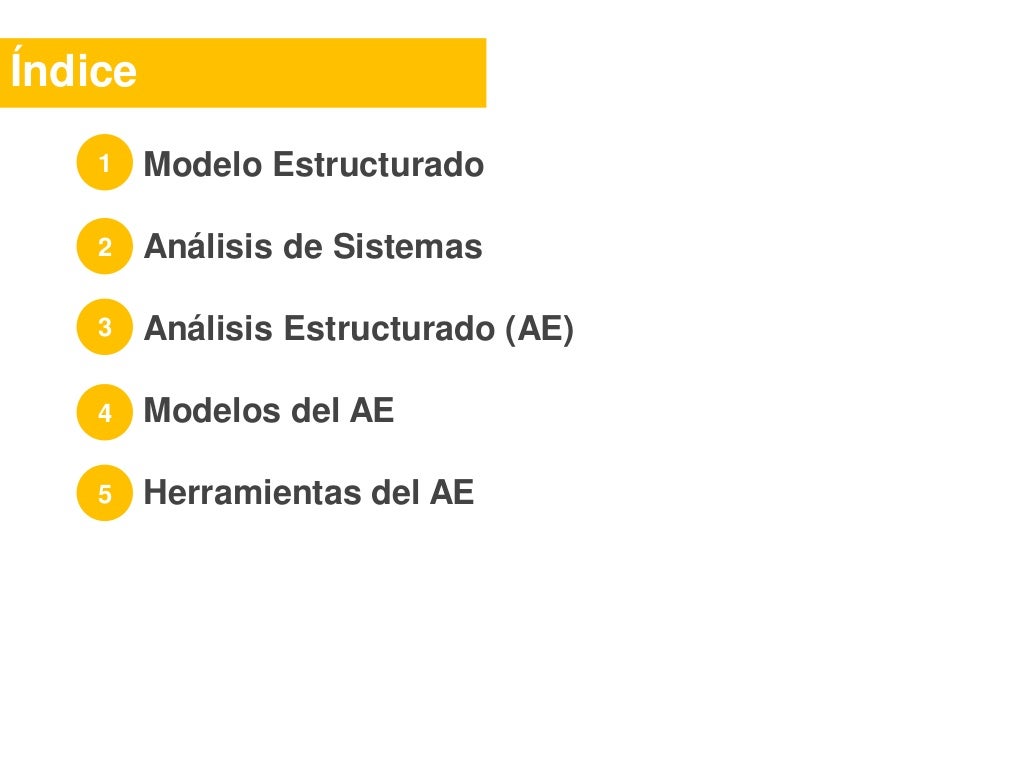 Análisis estructurado
