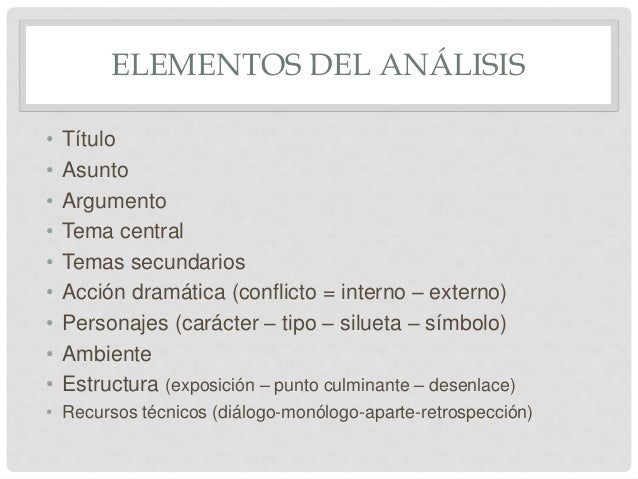 Analisis Literarios Ejemplos Definicion