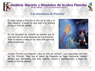 Análisis literario y Masónico de Pinocho MRGM Gregorio Palafox Palafox ...