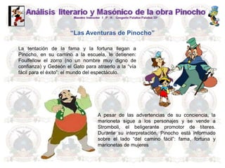 Análisis literario y Masónico de Pinocho MRGM Gregorio Palafox Palafox ...