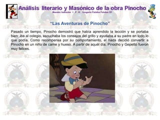 Análisis literario y Masónico de Pinocho MRGM Gregorio Palafox Palafox ...