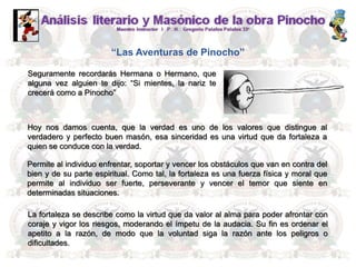 Análisis literario y Masónico de Pinocho MRGM Gregorio Palafox Palafox ...