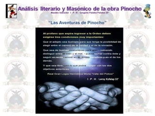Análisis literario y Masónico de Pinocho MRGM Gregorio Palafox Palafox ...