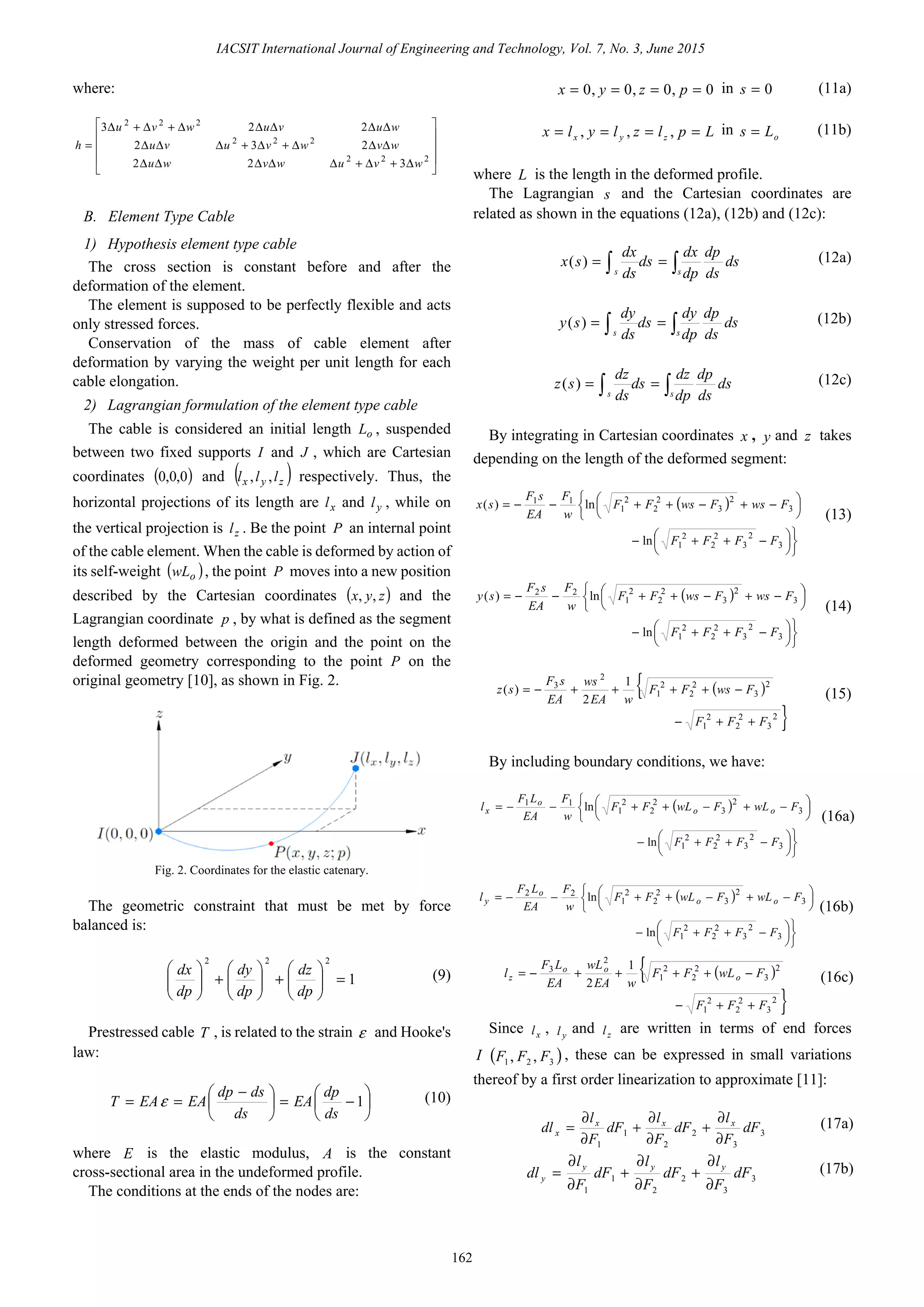 Análisis no lineal de estructuras de cables | PDF