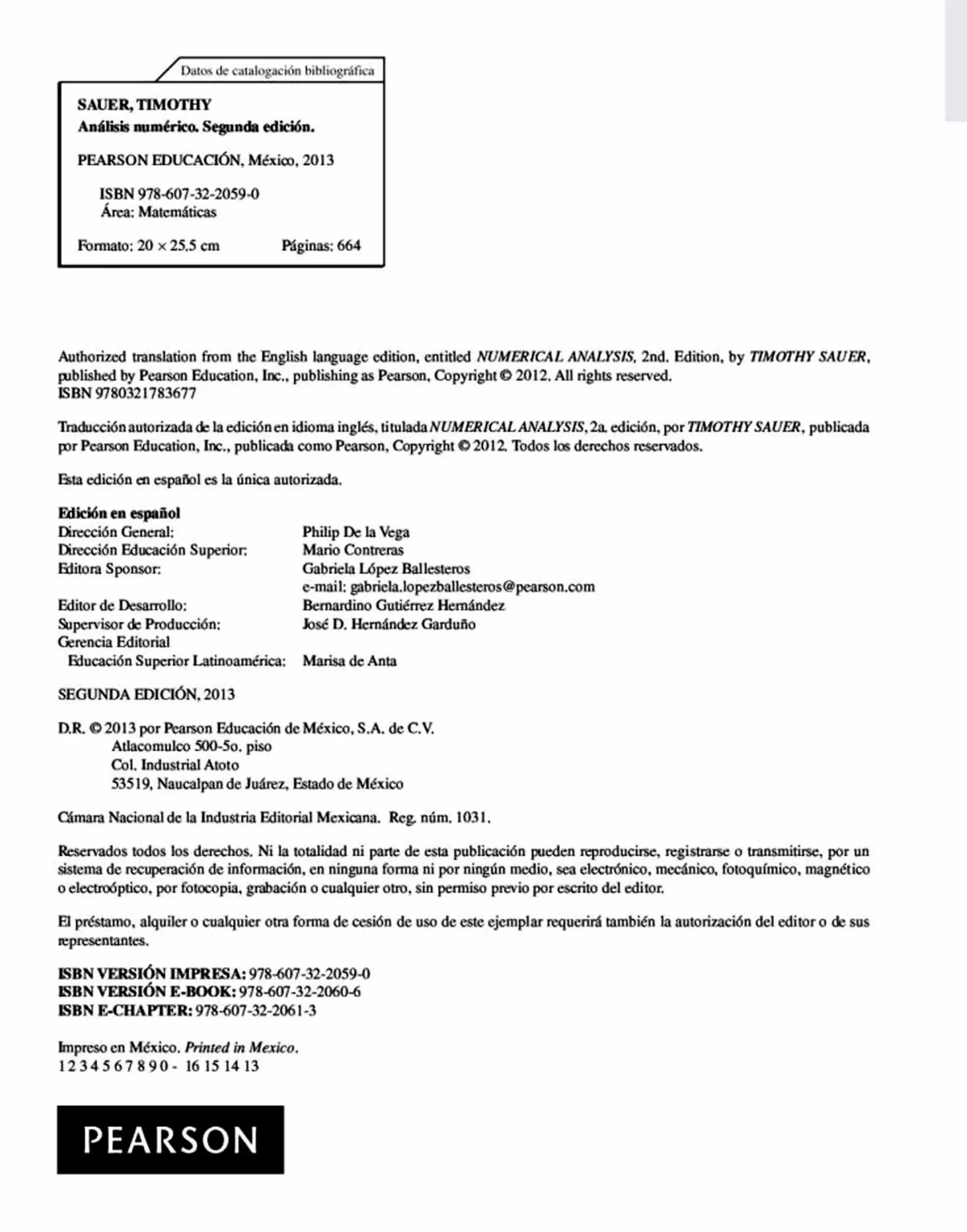 Análisis numérico, Timothy Sauer.pdf.archivo | PDF