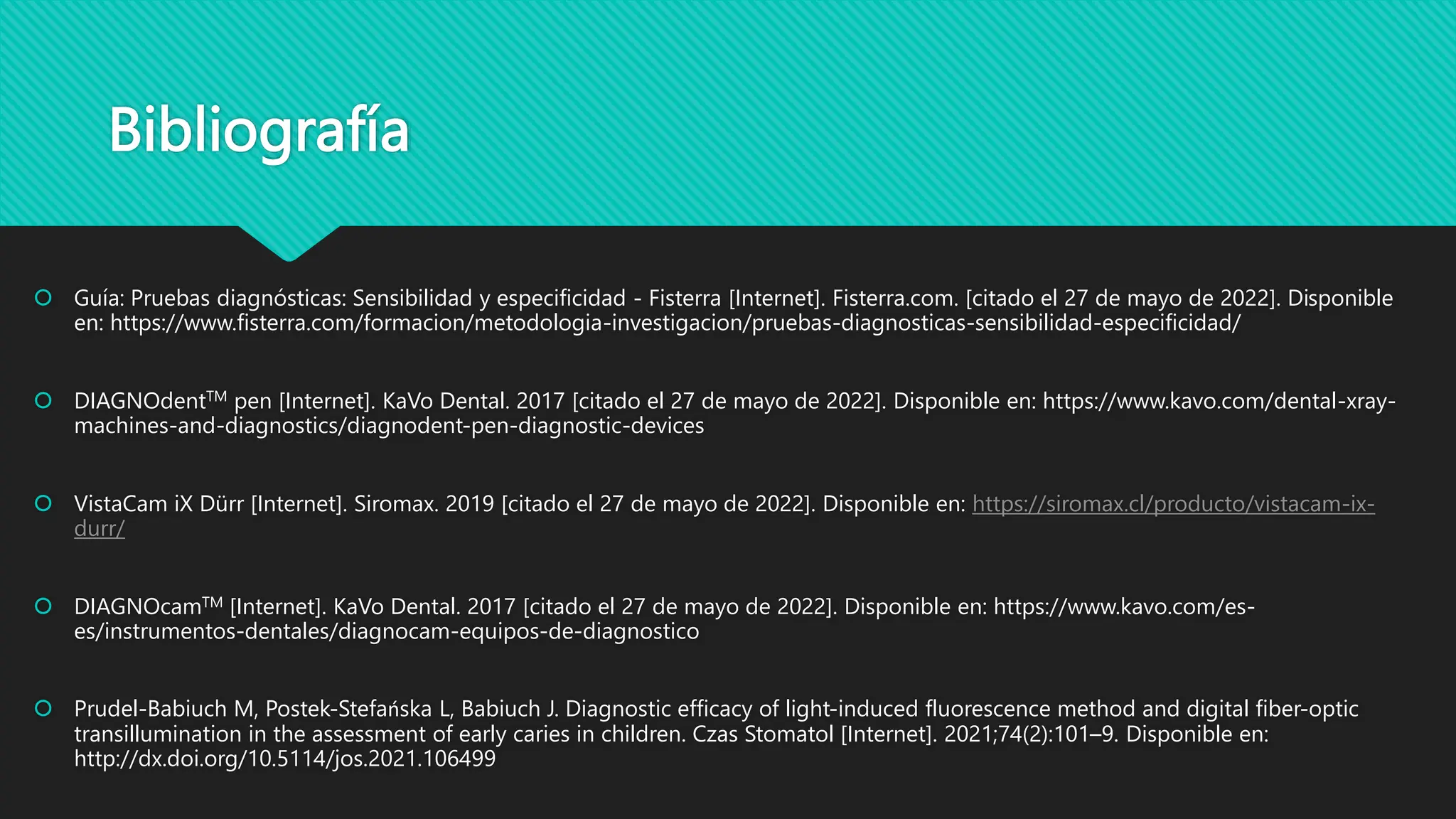 Eficacia diagnóstica del método de fluorescencia inducida por luz y ...