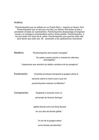 Análisis sobre guagua aerea | PDF