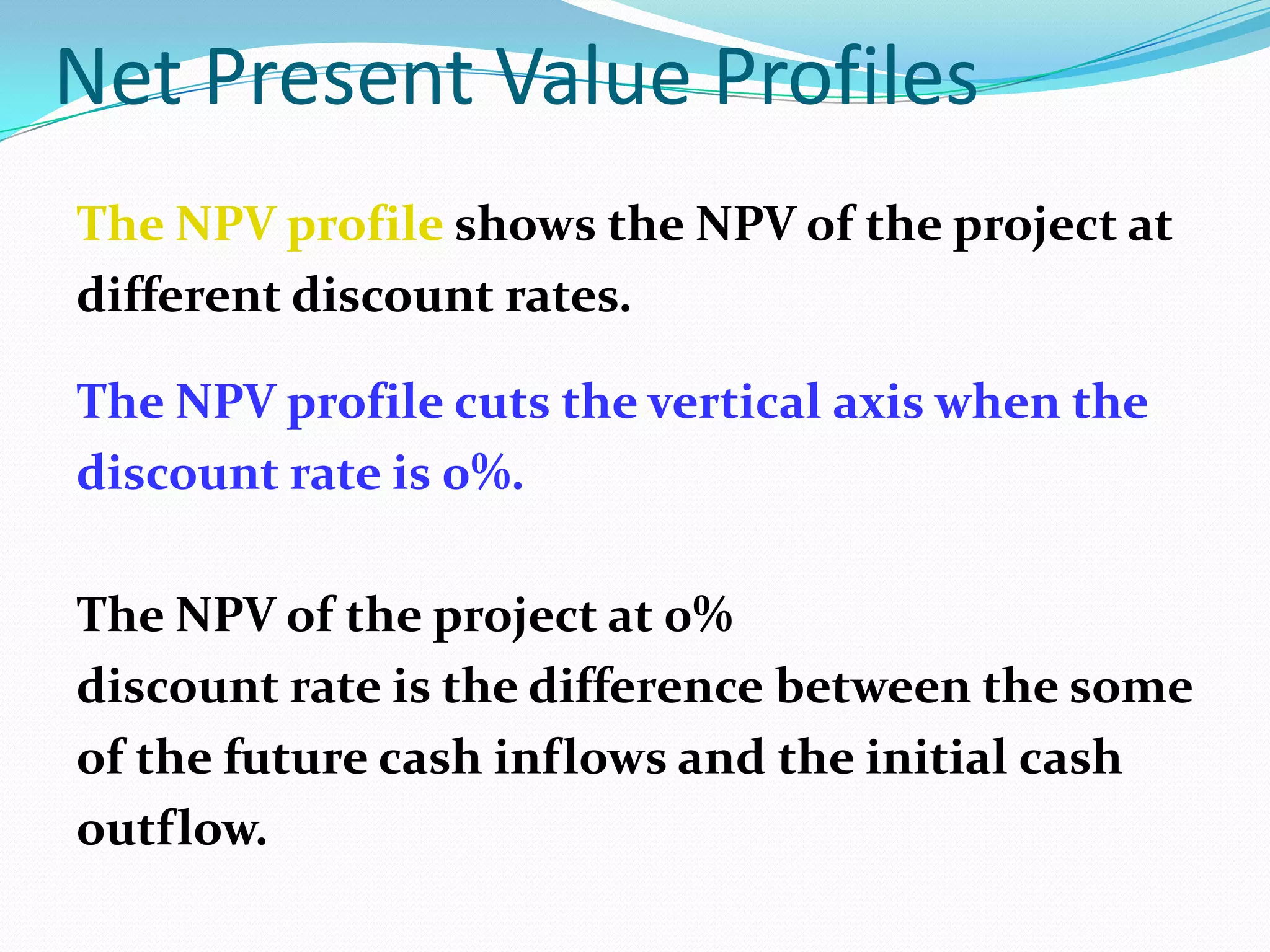 Anıl Sural - Net Present Value Profile | PPT