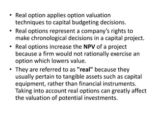 Anıl Sural - Real Options | PPTX