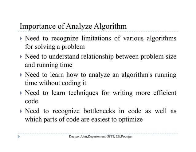 Anlysis And Design Of Algorithms Part 1 Pdf Programming Languages Computing