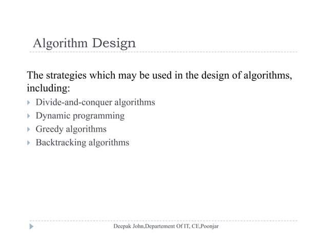 Anlysis and design of algorithms part 1 | PDF | Programming Languages | Computing