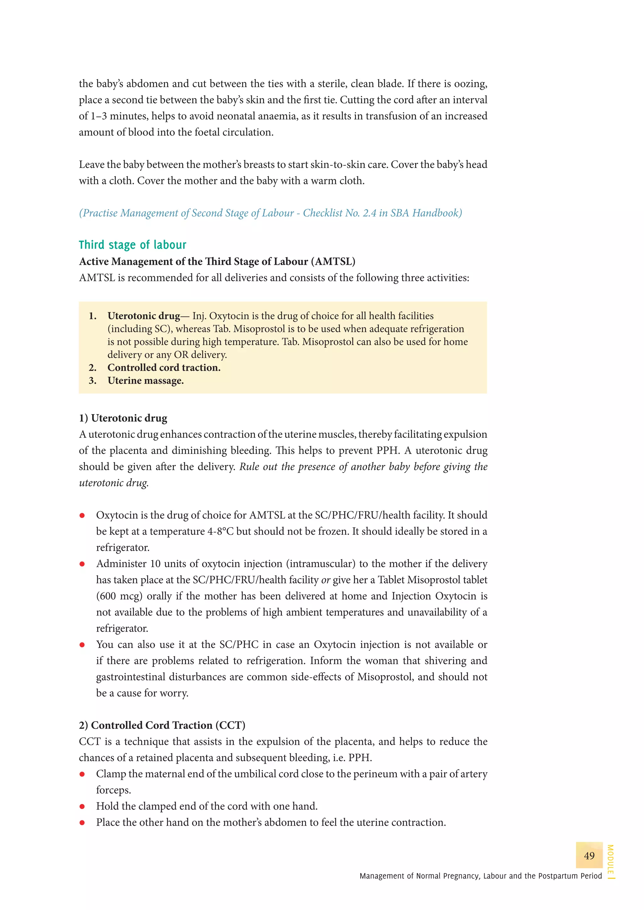 Guidelines for antenatal care and skilled attendance at birth by ANMs ...
