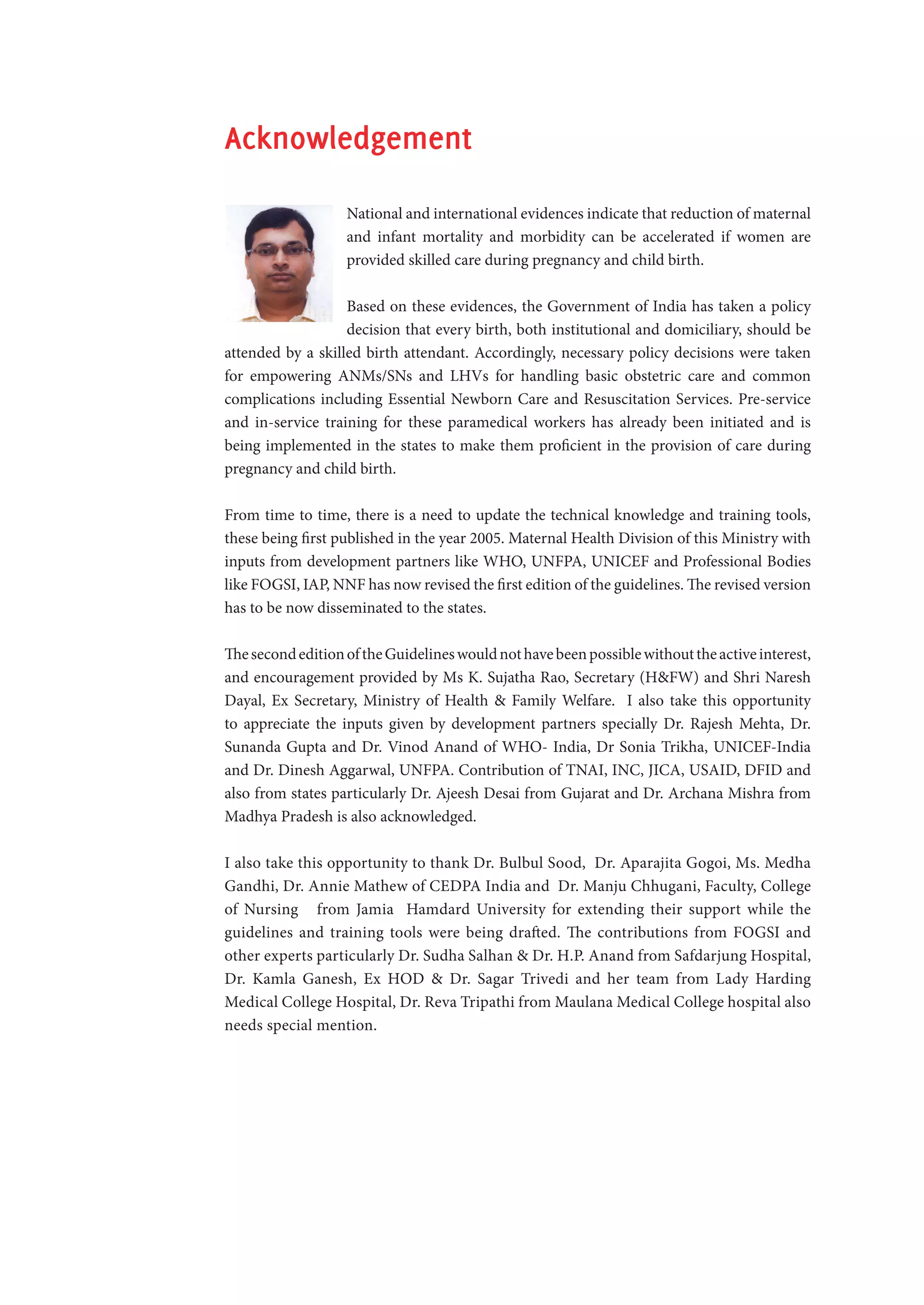 Guidelines for antenatal care and skilled attendance at birth by ANMs ...