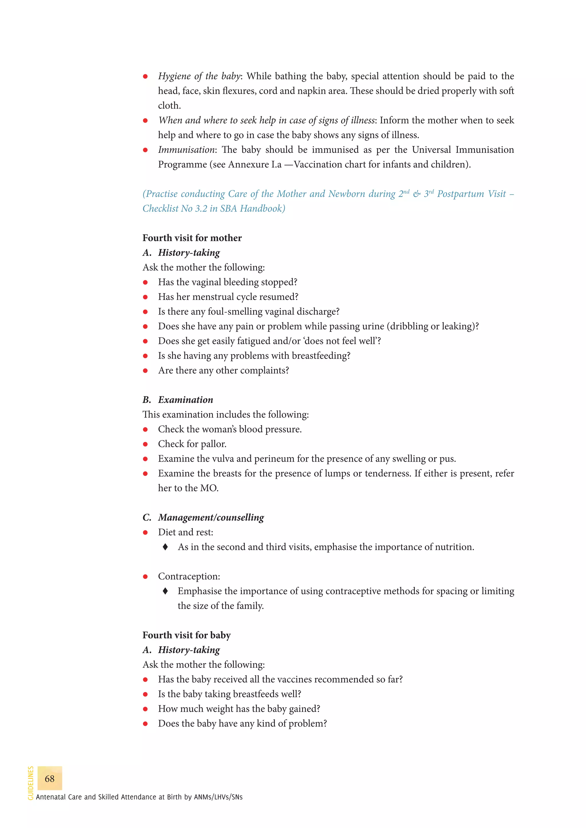 Guidelines for antenatal care and skilled attendance at birth by ANMs ...