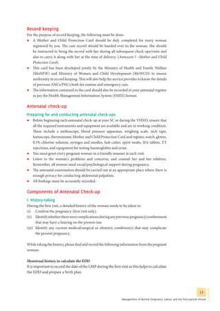 Guidelines for antenatal care and skilled attendance at birth by ANMs ...