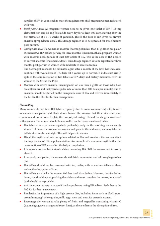 Guidelines for antenatal care and skilled attendance at birth by ANMs/LHVs/SNs | PDF