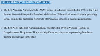 Nursing education programmes (ANM Course) | PPTX