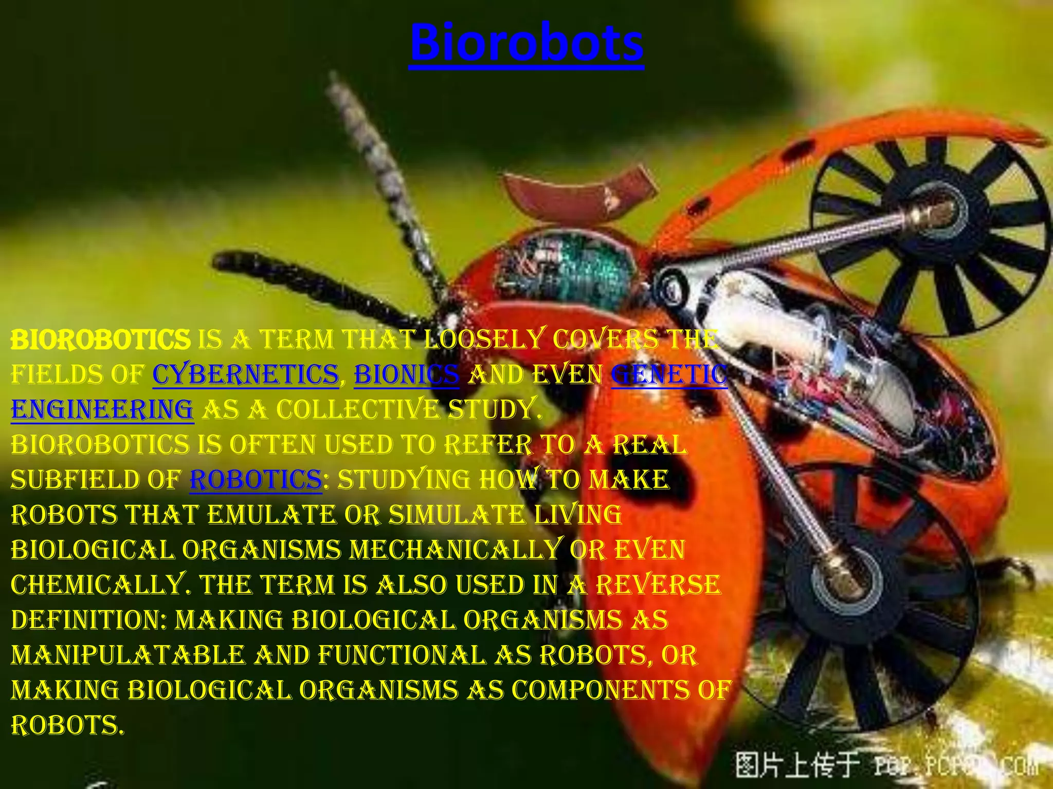 ROBOTICS AND ITS APPLICATIONS | PPTX