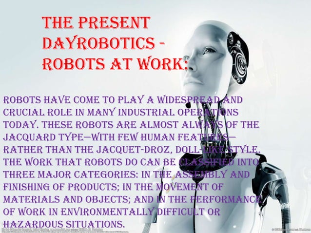 ROBOTICS AND ITS APPLICATIONS | PPTX | Robotics | Technology & Computing