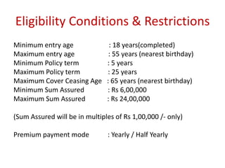 LIC - Anmol Jeevan II | PPTX