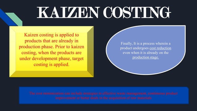 KAIZEN COSTING | PPTX