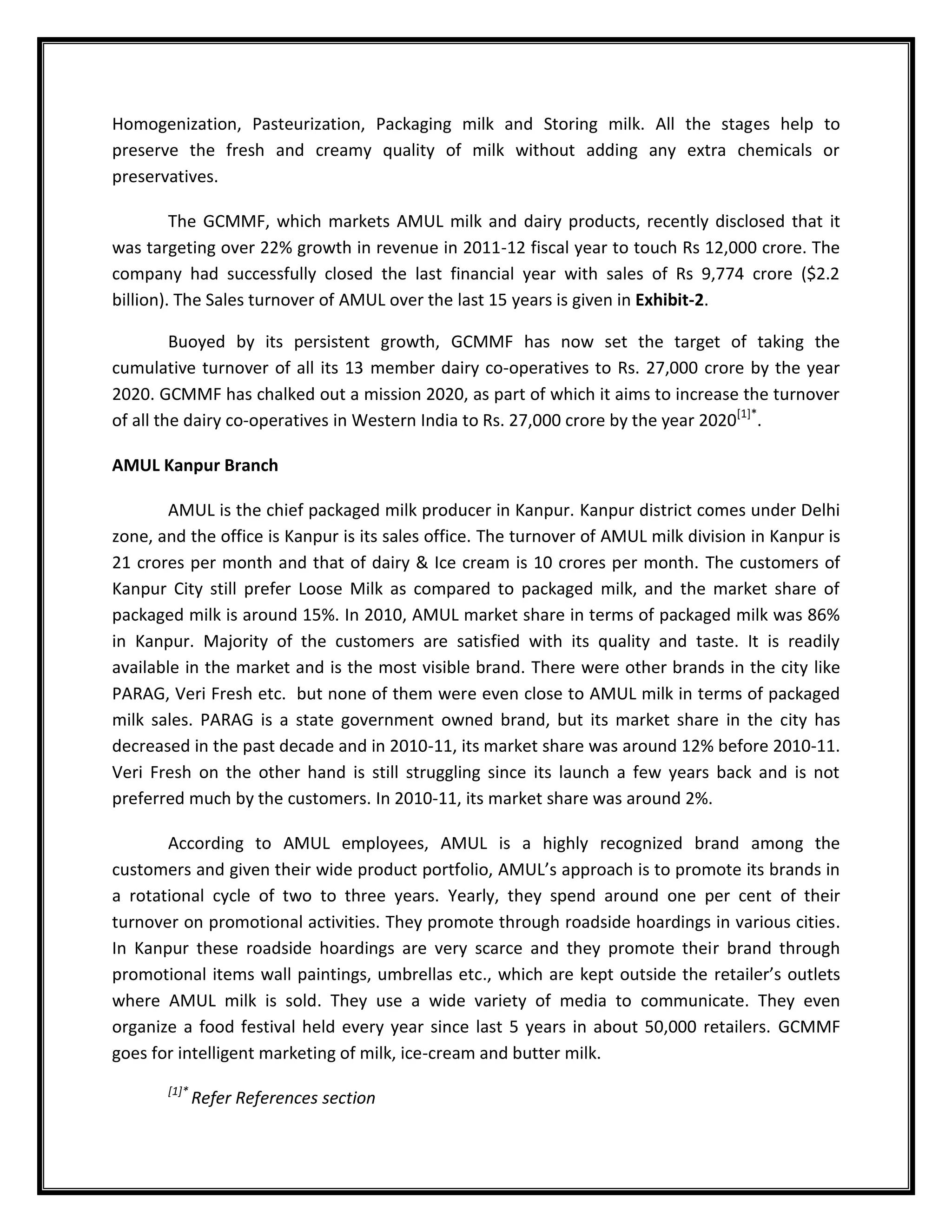 Anmol milk union | DOCX
