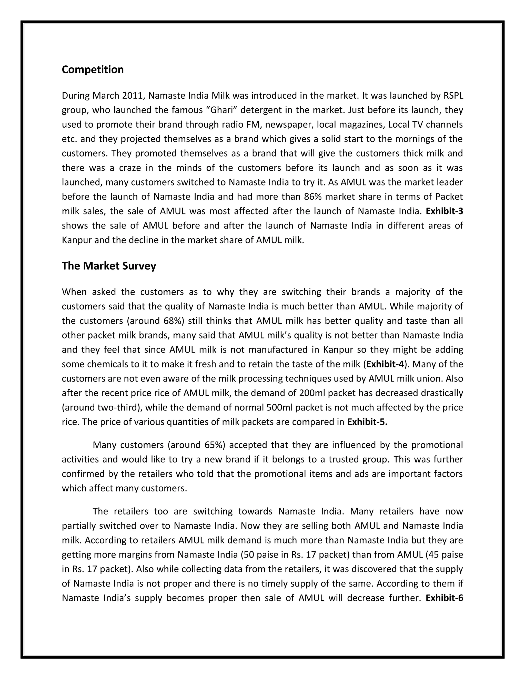 Anmol milk union | DOCX