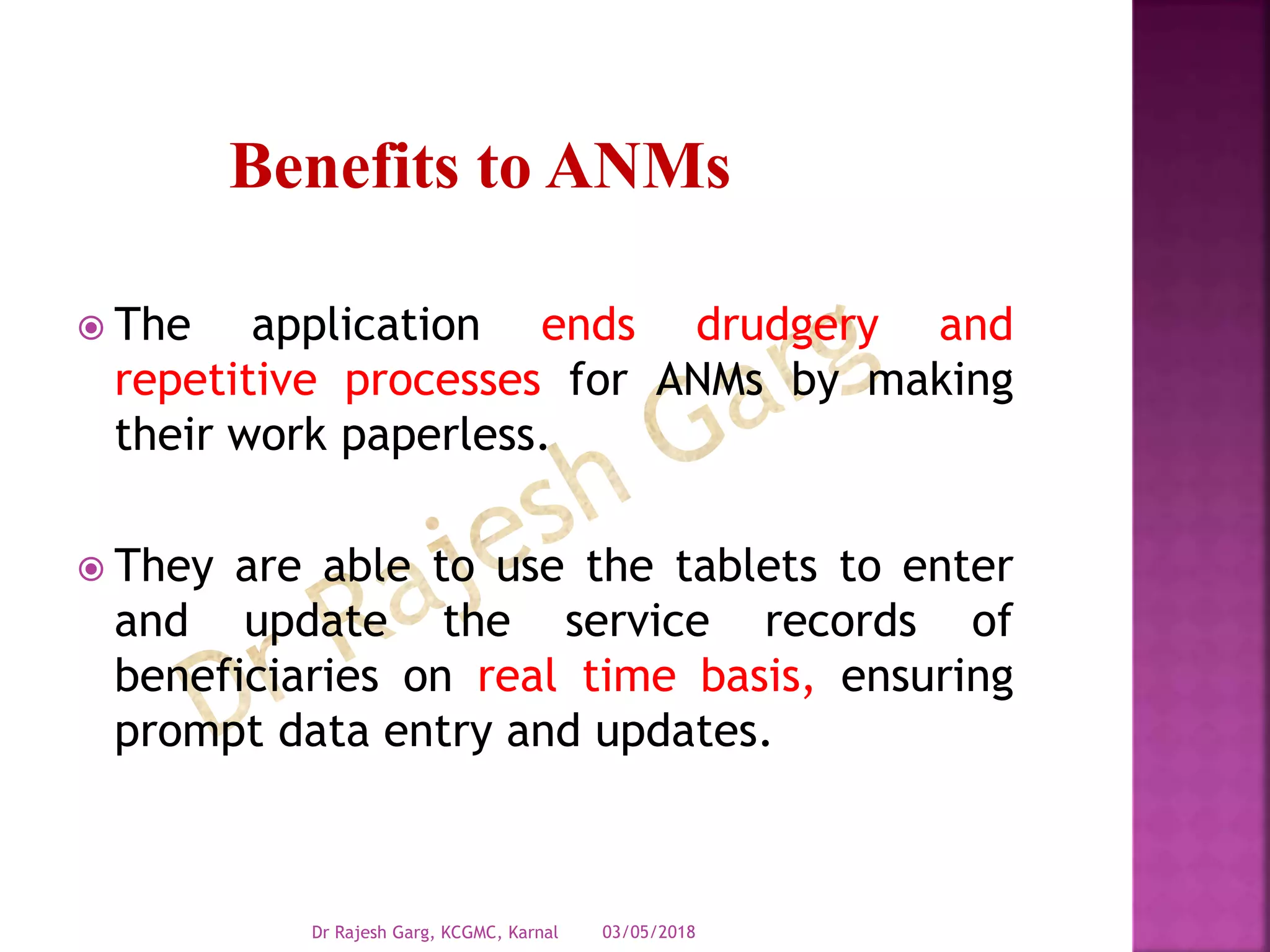 ANM online (ANMOL Tab for Health workers) by Dr Rajesh Garg ,KCGMC ...