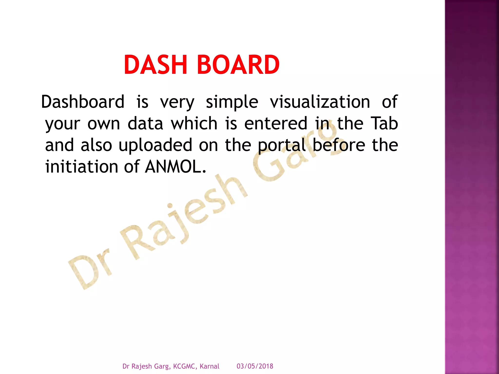 ANM online (ANMOL Tab for Health workers) by Dr Rajesh Garg ,KCGMC ...
