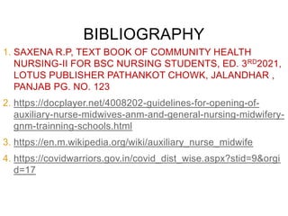 ANM (Auxiliary nurse midwife) | PPTX