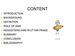 ANM (Auxiliary nurse midwife) | PPTX