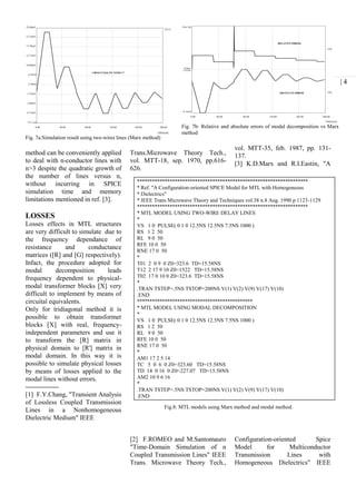 DWS MODELING OF MULTICONDUCTOR TRANSMISSION LINES | PDF | Physics | Science